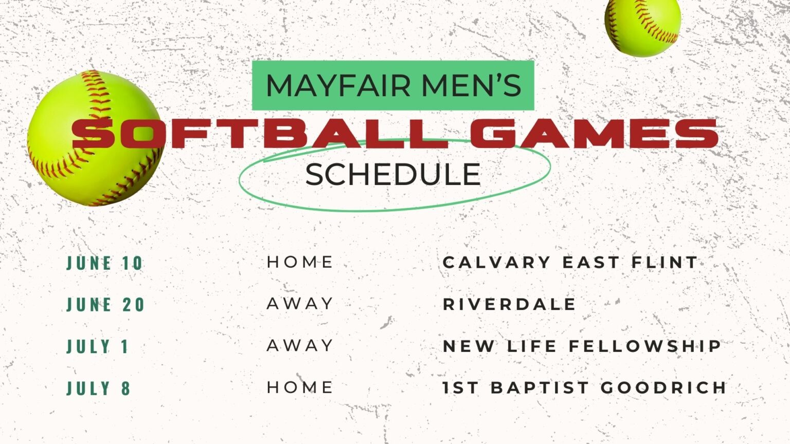 Events - Mayfair Bible Church